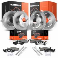 China Front & Rear Disc Brake Rotors & Ceramic Brake Pads for Jeep Grand Cherokee 94-98 for sale