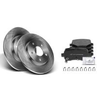 China Rear Disc Brake Rotors & Ceramic Brake Pads for Chrysler Town & Country Ram for sale