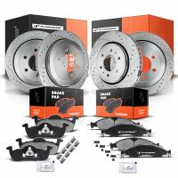 China Front & Rear Drilled Rotors & Ceramic Brake Pads for Ford Expedition 07-09 for sale