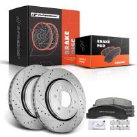 China Front Drilled Rotors & Ceramic Brake Pads for Ford F-150 10-20 Lincoln for sale