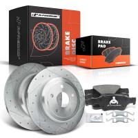 China Rear Drilled Rotors & Ceramic Brake Pads for Dodge Durango Jeep Grand Cherokee for sale