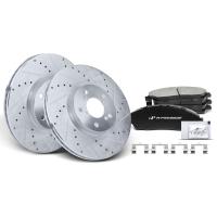 China Front Drilled Rotors & Ceramic Brake Pads for Honda Pilot 09-15 Acura MDX RLX for sale