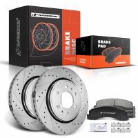 China Front Drilled Rotors & Ceramic Brake Pads for Ford Expedition 2007-2009 Lincoln for sale