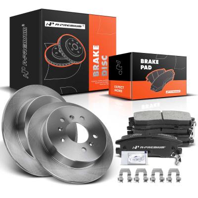China Rear Disc Brake Rotors & Ceramic Brake Pads for Chevrolet Impala 06-10 Buick for sale