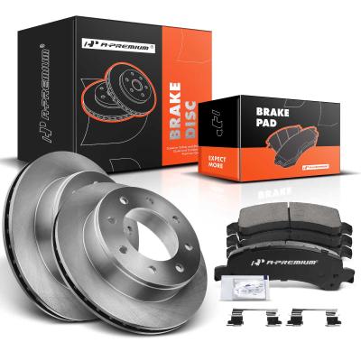 China Rear Disc Brake Rotors & Ceramic Brake Pads for Chevrolet Express 2500 GMC for sale