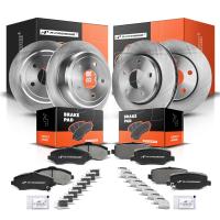 China Front & Rear Disc Brake Rotors & Ceramic Brake Pads for Jeep Wrangler 07-17 for sale