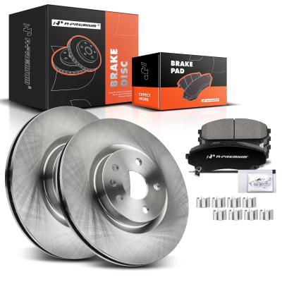 China Front Disc Brake Rotors & Ceramic Brake Pads for Cadillac CTS 2008-2014 V6 3.0L for sale