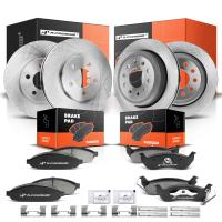 China Front & Rear Disc Brake Rotors & Ceramic Brake Pads for Lincoln Town Car 03-11 for sale