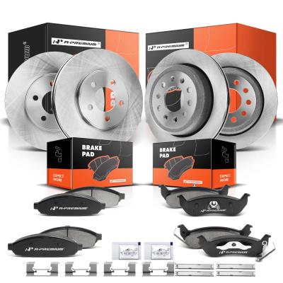 China Front & Rear Disc Brake Rotors & Ceramic Brake Pads for Lincoln Town Car 03-11 for sale
