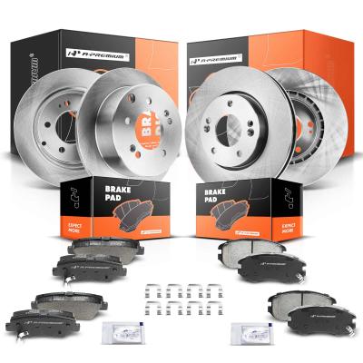 China Front & Rear Disc Brake Rotors & Ceramic Brake Pads for Kia Forte 10-13 Forte5 for sale