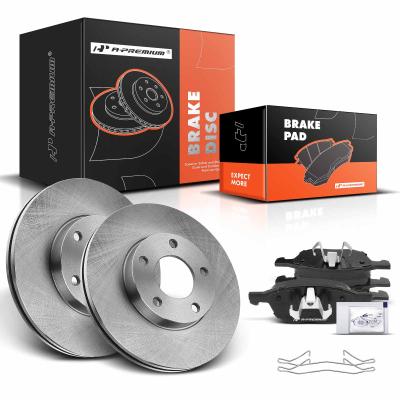China Front Disc Brake Rotors & Ceramic Brake Pads for Mazda 3 2004-2013 L4 2.0L for sale