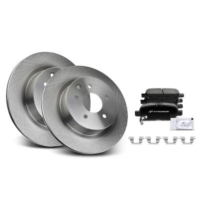 China Rear Disc Brake Rotors & Ceramic Brake Pads for Nissan 350Z 370Z Maxima for sale
