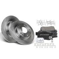 China Rear Disc Brake Rotors & Ceramic Brake Pads for Acura CSX 06-11 Honda Civic for sale