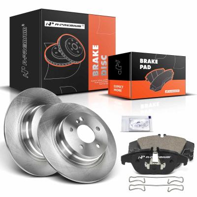 China Rear Disc Brake Rotors & Ceramic Brake Pads for Mercedes-Benz C250 2010-2015 for sale