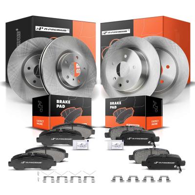 China Front & Rear Disc Brake Rotors & Ceramic Brake Pads for Nissan Maxima 09-14 16-17 for sale