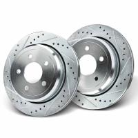 China Rear Drilled Brake Rotors for Ford Crown Victoria 2003-2011 Mercury Marauder for sale
