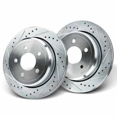 China Rear Drilled Brake Rotors for Ford Crown Victoria 2003-2011 Mercury Marauder for sale