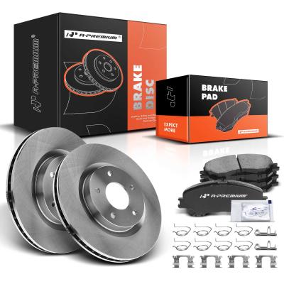 China Front Disc Brake Rotors & Ceramic Brake Pads for Nissan Rogue 04-17 2.0L 2.5L for sale