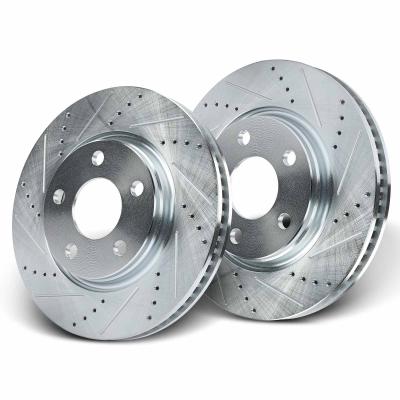 China Front Drilled Brake Rotors for Buick LaCrosse Allure Chevrolet Pontiac Saturn for sale