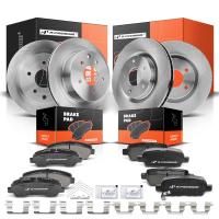 China Front & Rear Disc Brake Rotors & Ceramic Brake Pads for Nissan Rogue 08-13 2.5L for sale