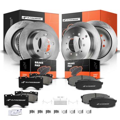 China Front & Rear Disc Brake Rotors & Ceramic Brake Pads for Toyota Land Cruiser Lexus for sale