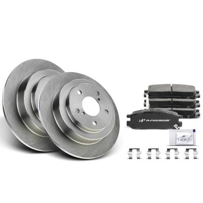 China Rear Disc Brake Rotors & Ceramic Brake Pads for Subaru Impreza 1993-1998 for sale