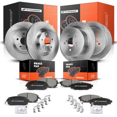 China Front & Rear Disc Brake Rotors & Ceramic Brake Pads for Subaru Legacy 06-09 for sale