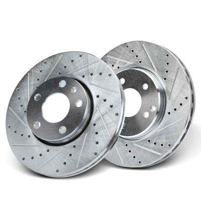 China Front Drilled Brake Rotors for Mercedes-Benz C320 E320 SLK300 Chrysler for sale