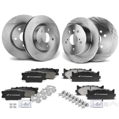 China Front & Rear Disc Brake Rotors & Ceramic Brake Pads for Toyota Camry 12-17 for sale