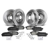 China Front & Rear Disc Brake Rotors & Ceramic Brake Pads for Toyota Highlander Lexus for sale
