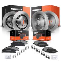 China Front & Rear Disc Brake Rotors & Ceramic Brake Pads for Ford Explorer Lincoln for sale