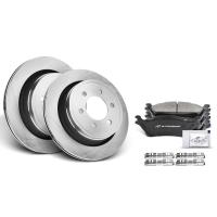 China Rear Disc Brake Rotors & Ceramic Brake Pads for Ford F-150 2012-2020 6 Lug for sale