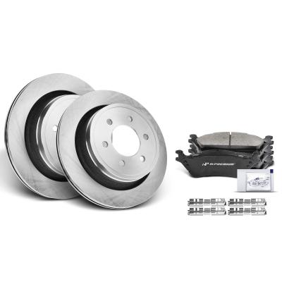 China Rear Disc Brake Rotors & Ceramic Brake Pads for Ford F-150 2012-2020 6 Lug for sale