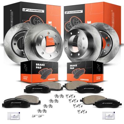 China Front & Rear Disc Brake Rotors & Ceramic Brake Pads for Ford F-350 Super Duty for sale
