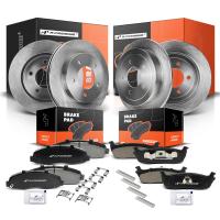 China Front & Rear Disc Brake Rotors & Ceramic Brake Pads for Ford F-150 2000-2003 4WD for sale