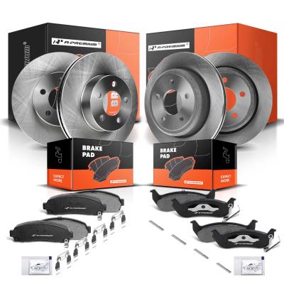 China Front & Rear Disc Brake Rotors & Ceramic Brake Pads for Ford Ranger 10-11 4WD for sale