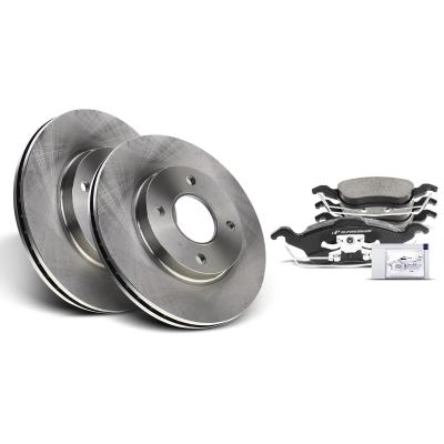 China Front Disc Brake Rotors & Ceramic Brake Pads for Ford Focus 2000-2004 for sale