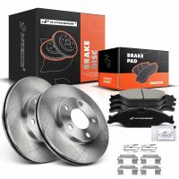 China Front Disc Brake Rotors & Ceramic Brake Pads for Ford Mustang 1999-2004 Base GT for sale