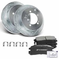 China Rear Drilled Rotors & Ceramic Brake Pads for Chrysler Sebring Dodge Mitsubishi for sale