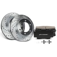 China Front Drilled Rotors & Ceramic Brake Pads for Toyota Tacoma 1999-2004 for sale