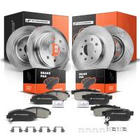 China Front & Rear Disc Brake Rotors & Ceramic Brake Pads for Honda Civic 99-00 1.6L for sale