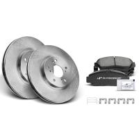China Front Disc Brake Rotors & Ceramic Brake Pads for Honda Accord 2003-2012 Acura for sale