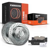 China Rear Drilled Rotors & Ceramic Brake Pads for BMW 323i 2006-2011 328i for sale