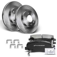 China Front Disc Brake Rotors & Ceramic Brake Pads for Hyundai Accent Kia Rio 12-17 for sale