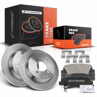 China Rear Disc Brake Rotors & Ceramic Brake Pads for Hyundai Accent Kia Rio 2012-2017 for sale