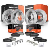 China Front & Rear Disc Brake Rotors & Ceramic Brake Pads for Hyundai Santa Fe 01-06 for sale