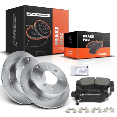 China Rear Disc Brake Rotors & Ceramic Brake Pads for Hyundai Sonata 99-05 Kia Optima for sale