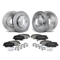 China Front & Rear Disc Brake Rotors & Ceramic Brake Pads for Hyundai Elantra Kia for sale