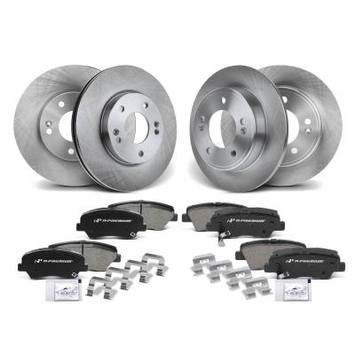 China Front & Rear Disc Brake Rotors & Ceramic Brake Pads for Hyundai Elantra Kia for sale