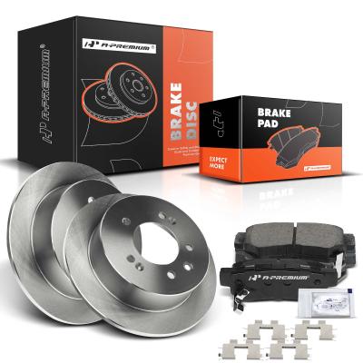 China Rear Disc Brake Rotors & Ceramic Brake Pads for Hyundai Elantra 2007-2010 for sale